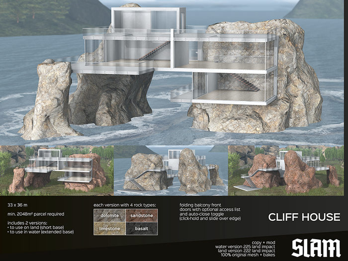 Second Life Marketplace - SLAM // cliff house